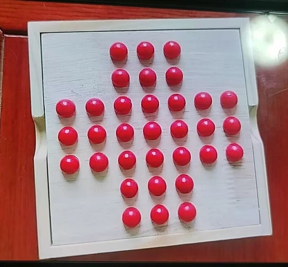 Деревянный настольный игровой набор Tlewj с шахматной палочкой и бриллиантовым пасьянсом Красный, NB150C3