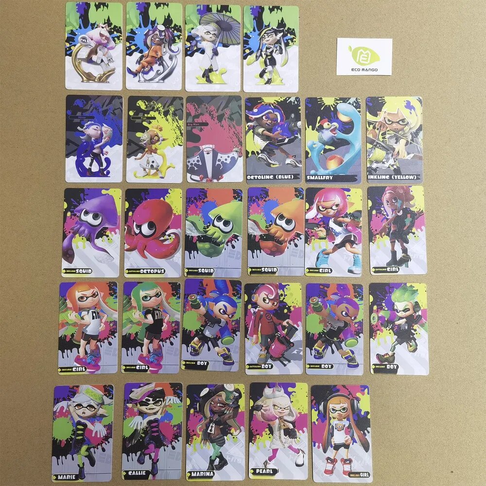 27 PCS Amiibo NFC карты для Switch Splatoon Серийная игра