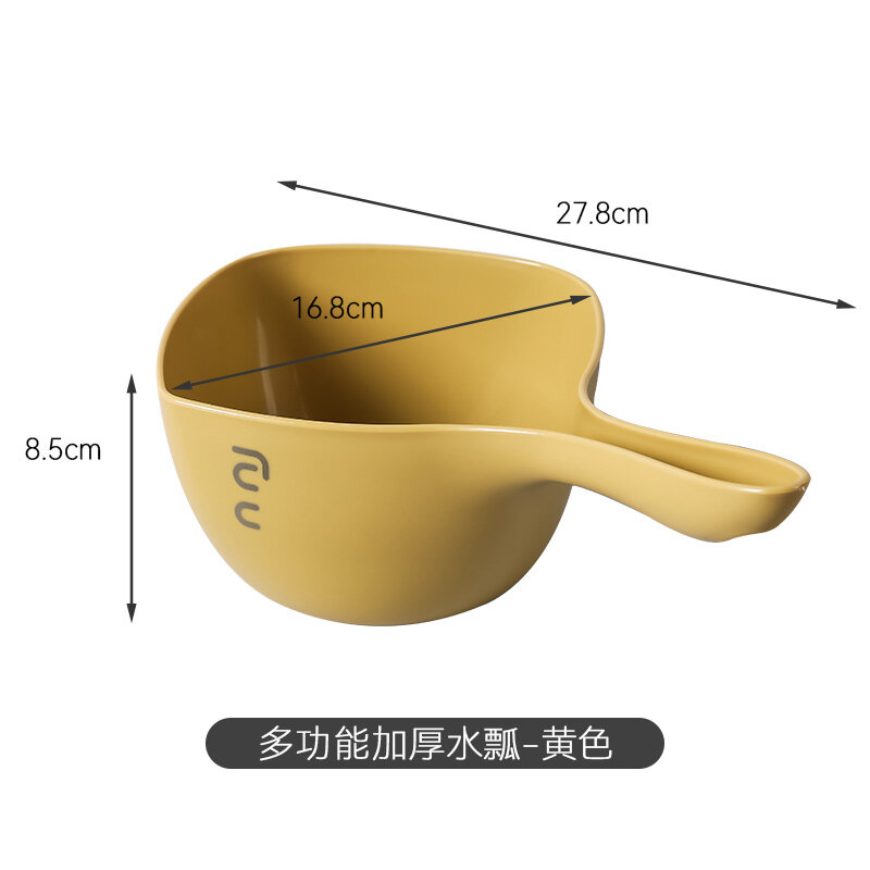 Водяной черпак для дома, кухонный водяной совок, прозрачный пластиковый поливочный черпак, водяной совок с длинной ручкой, креативный черпак для мытья волос