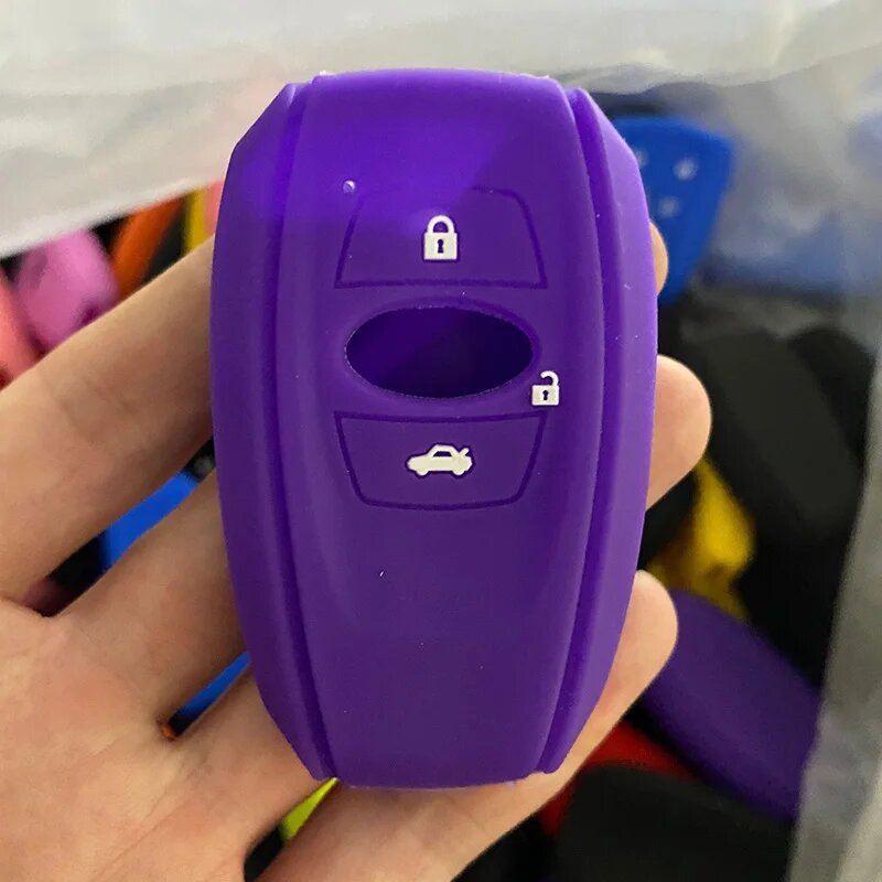 ZAD силиконовый резиновый чехол для ключей от машины, чехол для subaru Legacy impreza forester xv trezia BRZ wrx levorg outback, 3-кнопочный ключ