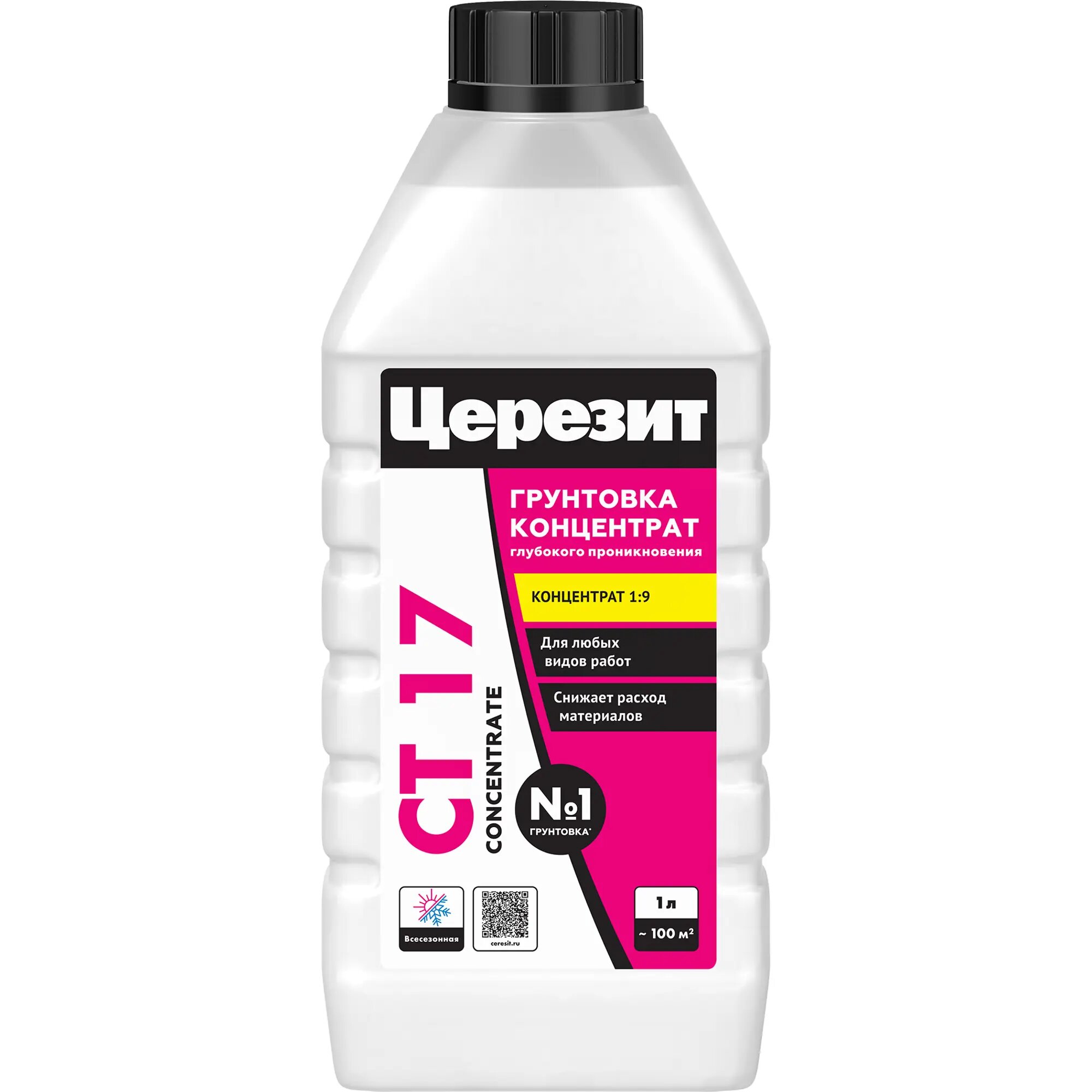 Грунтовка глубокого проникновения Церезит CT17 бесцветная 1 л
