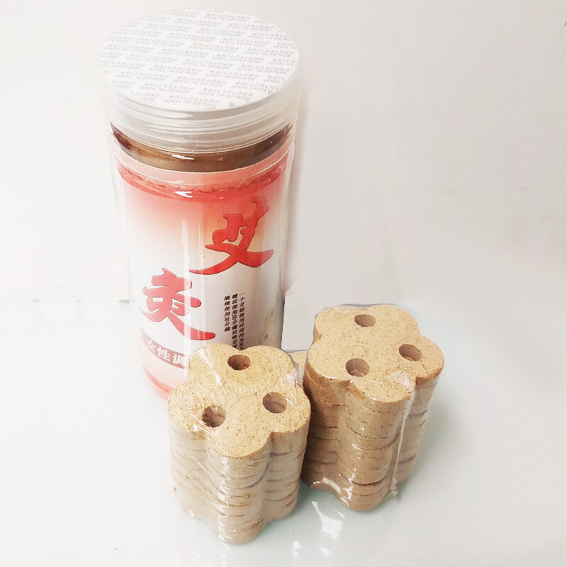 Производитель продает бочкообразно упакованный трехдырочный мокса-кекс с цветком сливы Wan Yu для моксотерапии, краевой мокса-кекс для женщин, листы мокса для плеч и шеи