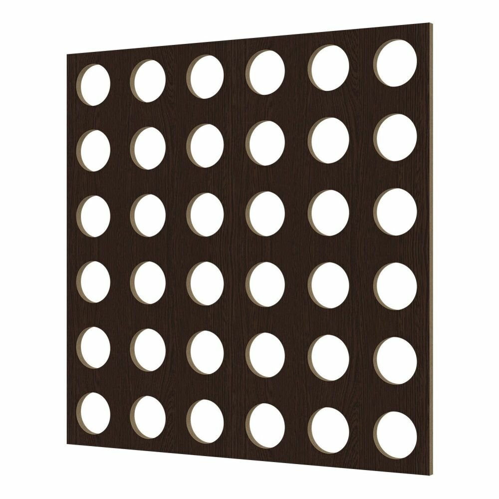 Перфорированная Панель Cosca Форо 16 ХДФ Венге В600хШ1200 мм / Коска.