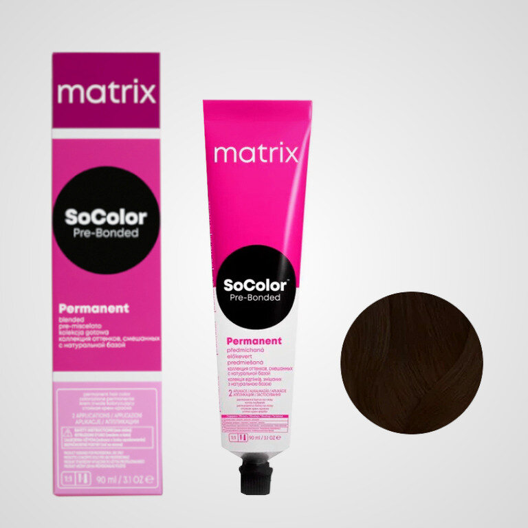 Краска для волос SoColor Pre-Bonded 4M 90 мл MATRIX SoColor Pre-Bonded 4M Краска 90 мл