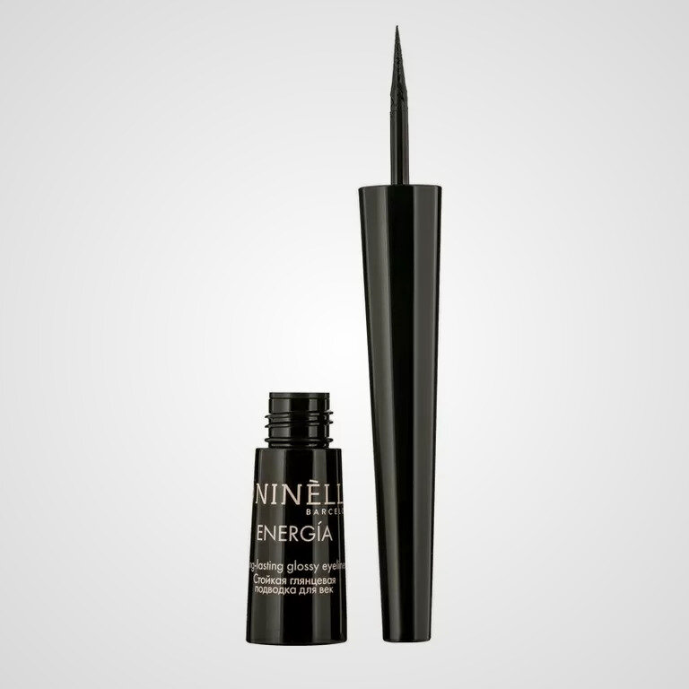 Стойкая глянцевая подводка для век тон 401 Черная NINELLE Long-lasting glossy eyeliner ENERGIA №401 Подводка 2,5 гр