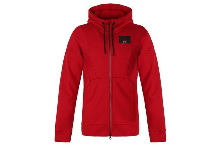 Куртка мужская Jordan Flight Jackets красная с капюшоном, цвет: red L EU