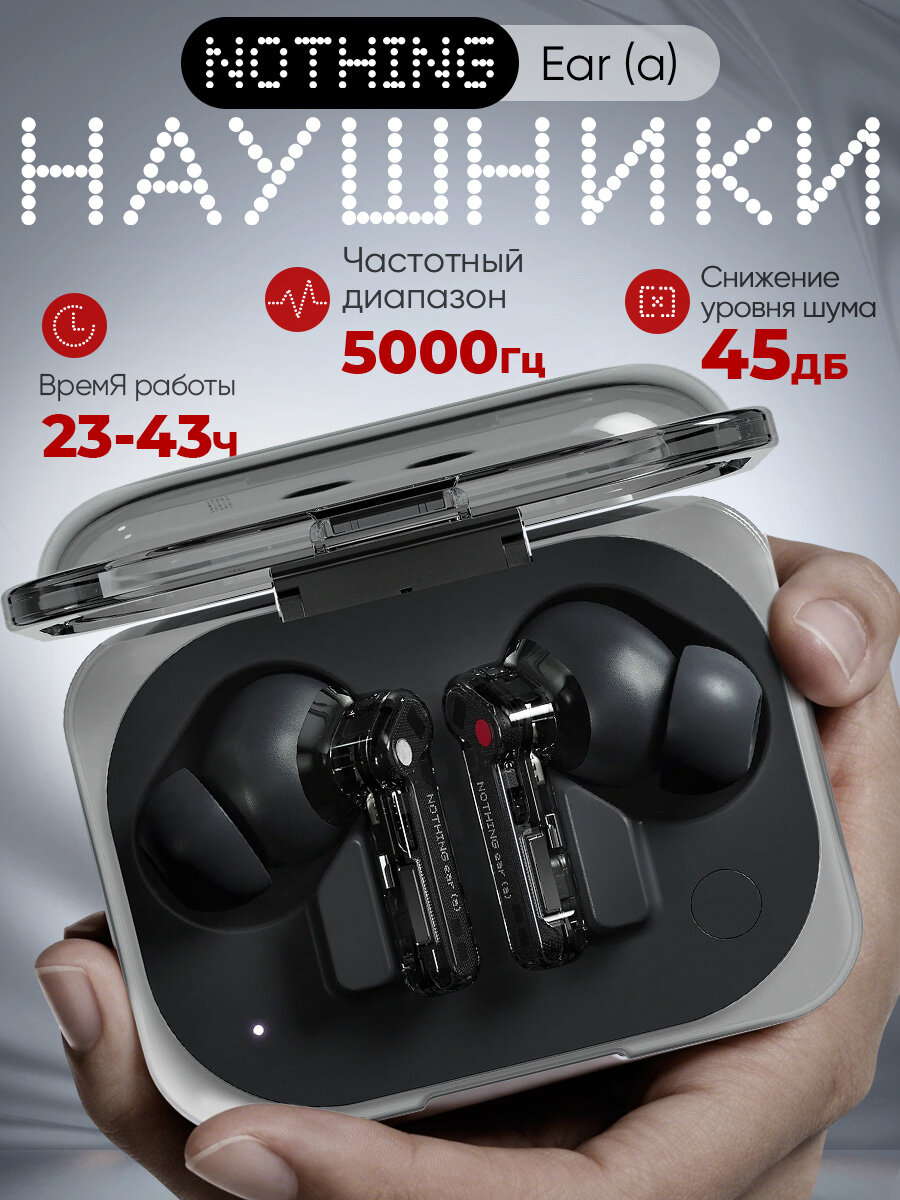 Беспроводные наушники Nothing Ear (a), черный, активное шумоподавление