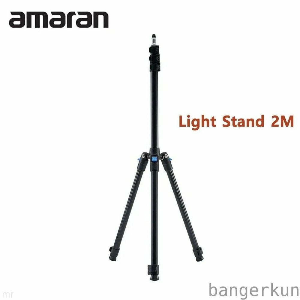 Складная стойка Amaran Light Stand 2M 6.56FT для видеосвета, легкая, из алюминиевого сплава, универсальное винтовое крепление 1/4-20 дюймов, для Amaran Pano 60c 120c