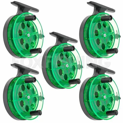 Катушка инерционная Три Кита Проводочная КП-75 зеленая 5шт.