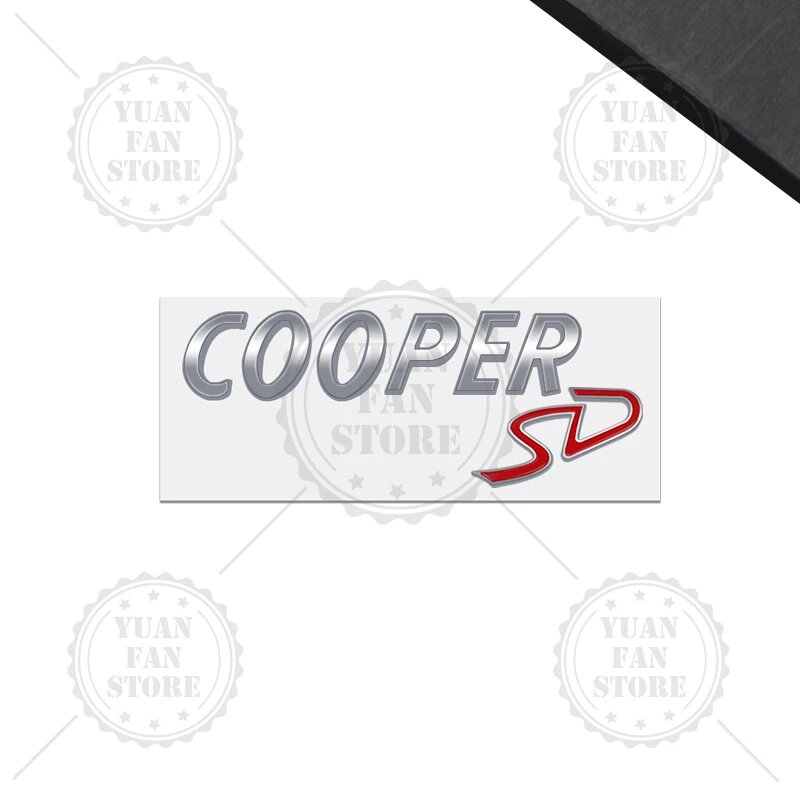 Эмблема COOPER SD, Стайлинг автомобиля, 3D наклейка, металлический логотип, значок для COOPER SD