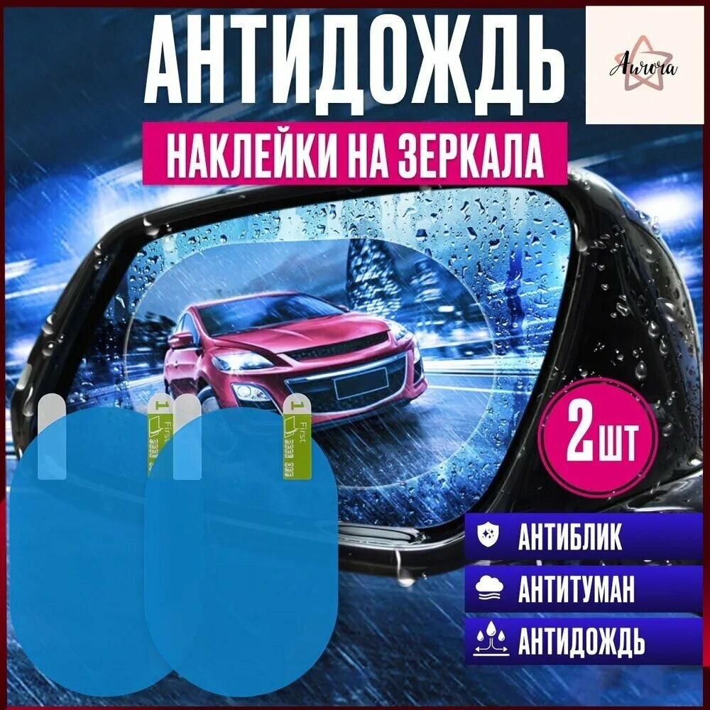 Эксклюзивные водоотталкивающие накладки для зеркал автомобиля, обеспечивающие безопасность