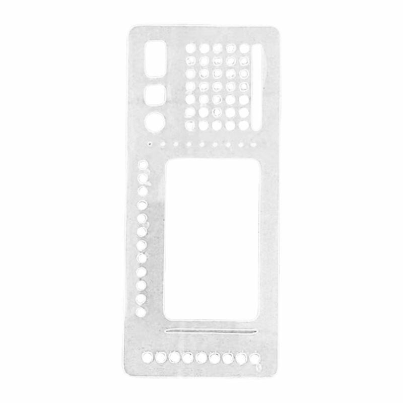 Гибкая линейка шаблона записи-B прозрачного цвета