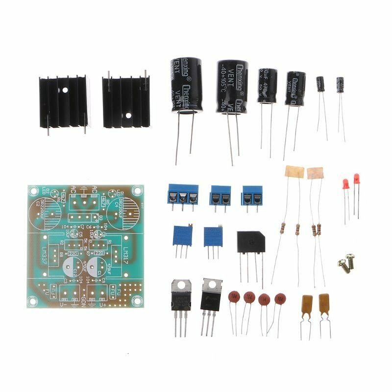 Адаптер питания LM317+LM337, Зеленый