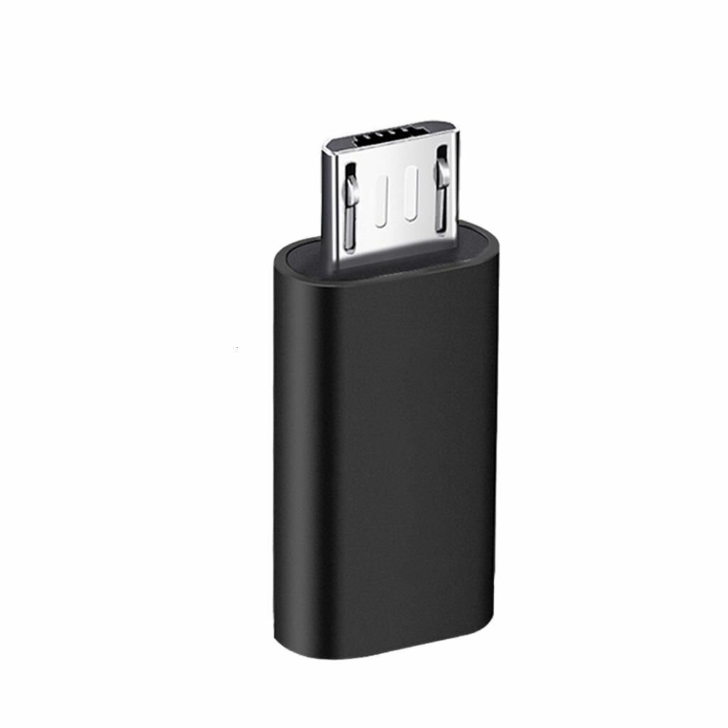 Адаптер Type-C мама micro-USB папа , Черный