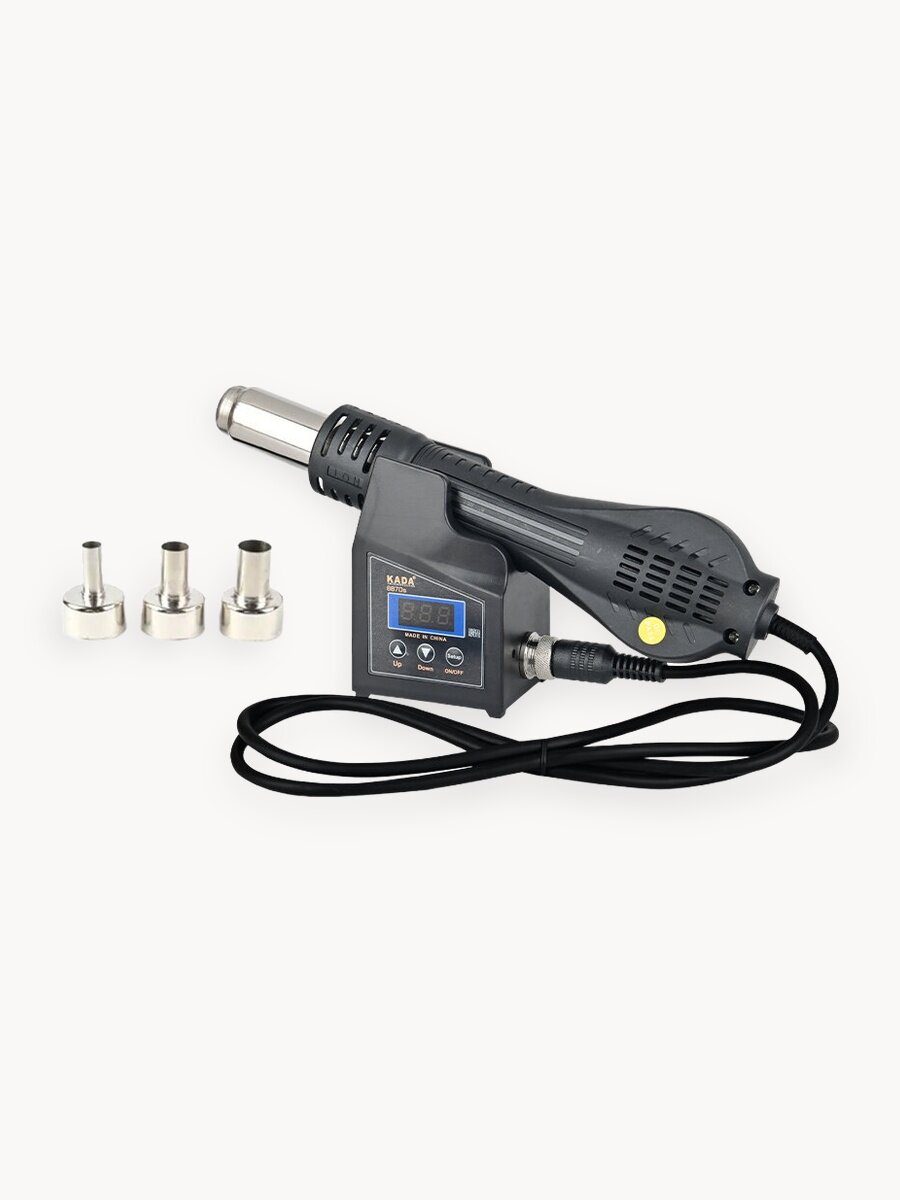 Фен KADA KD-887DS паяльный цифровой 480 Вт, максимальная температура 480 градусов