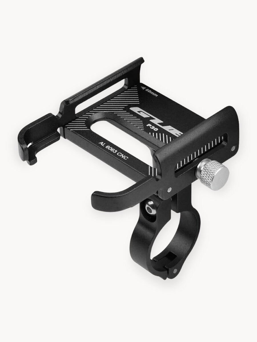 Металлический держатель крепление для телефона на велосипед универсальный. GUB P-30. Черный