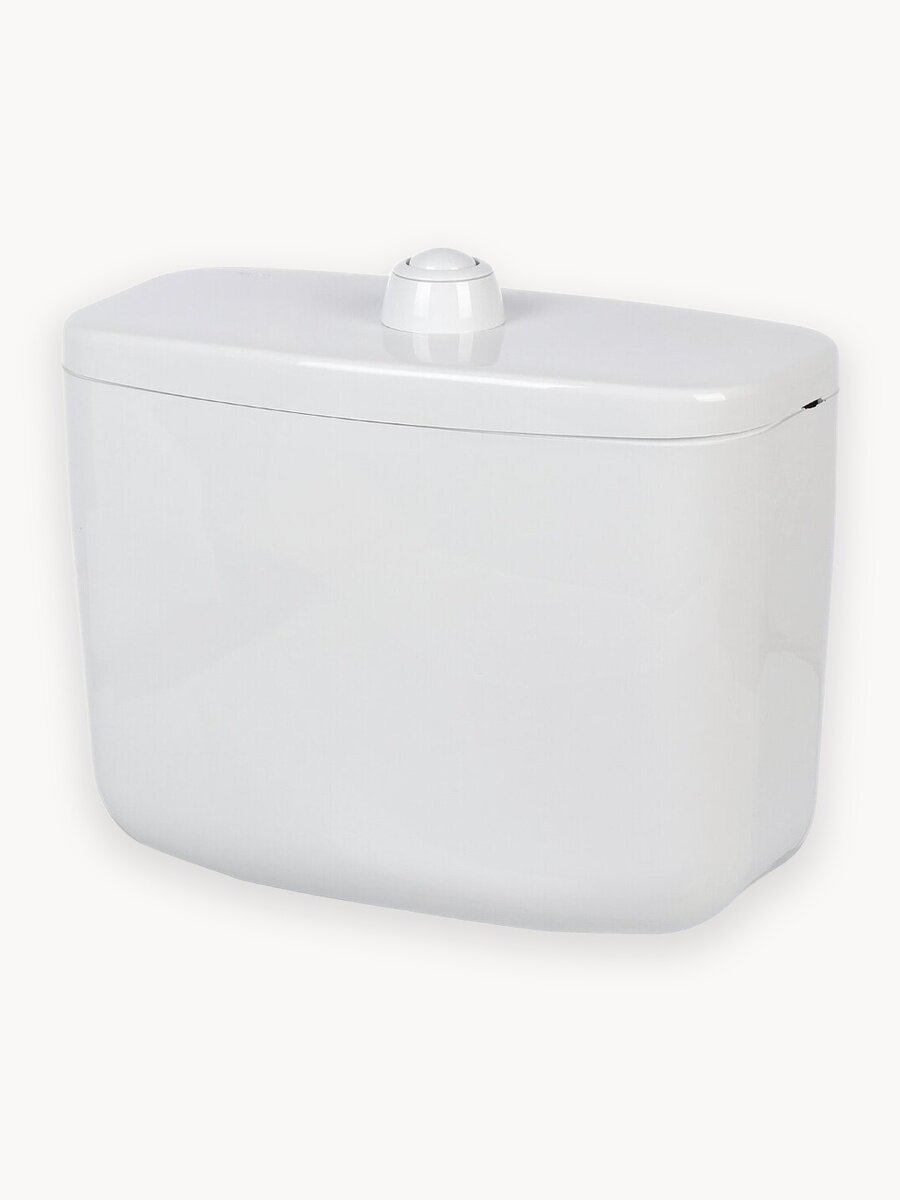 Бачок для унитаза полипропилен, кнопочный, с арматурой, низкорасположенный, Инкоэр, Тип БУ А стар