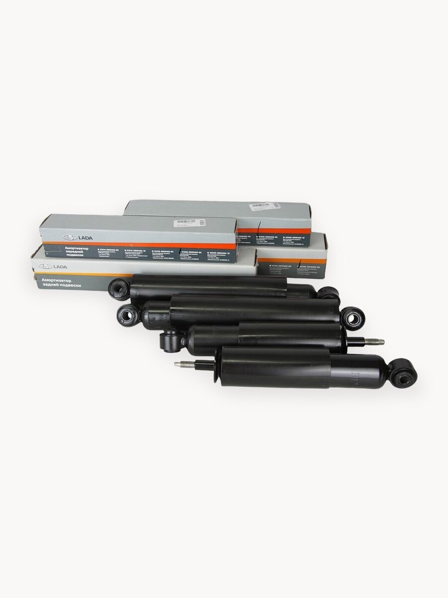 Амортизатор подвески LADA (полный комплект 4шт.) для а/м ВАЗ 2123 Chevrolet Niva, 21230-2905402-03; 21230-2915402-03;