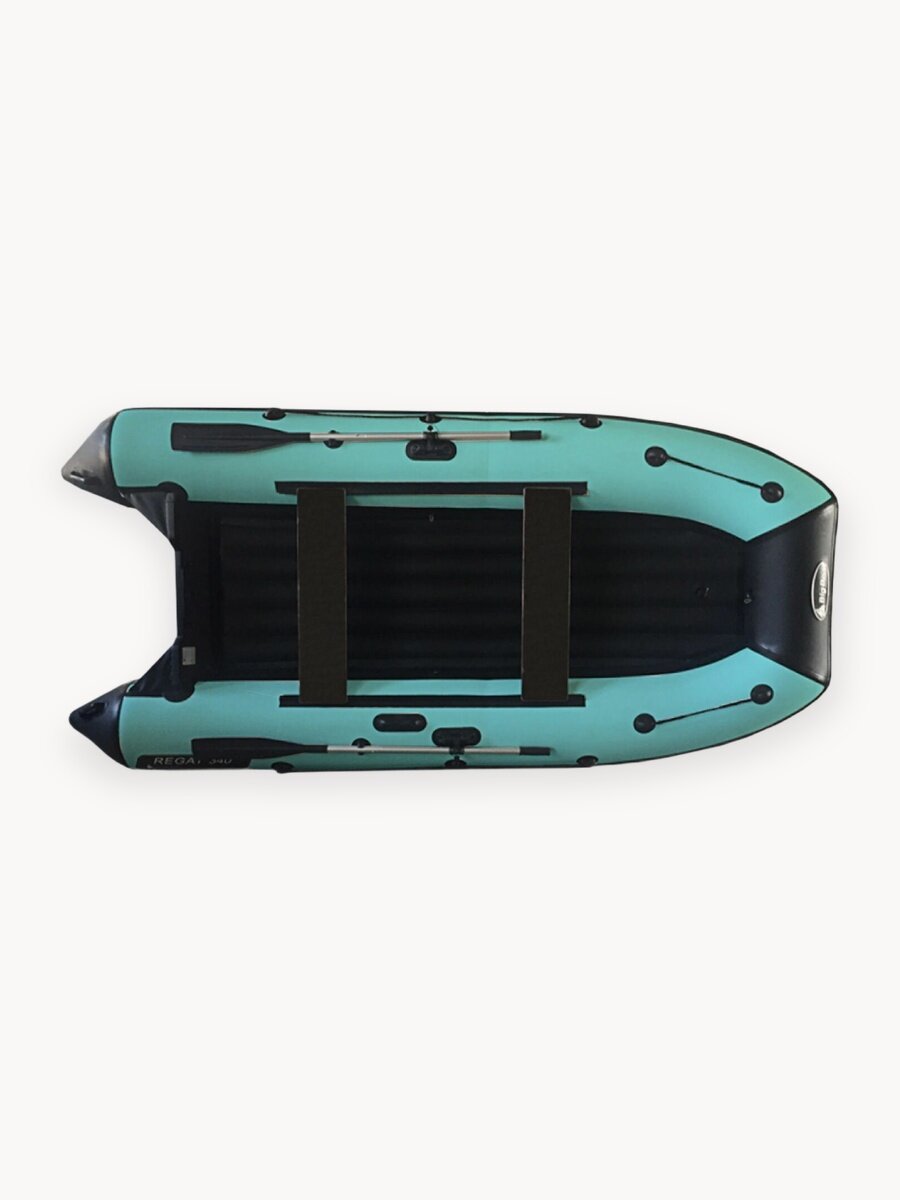 Надувная, под мотор, килевая лодка из ПВХ для рыбалки Regat (Регат) 310 НДНД