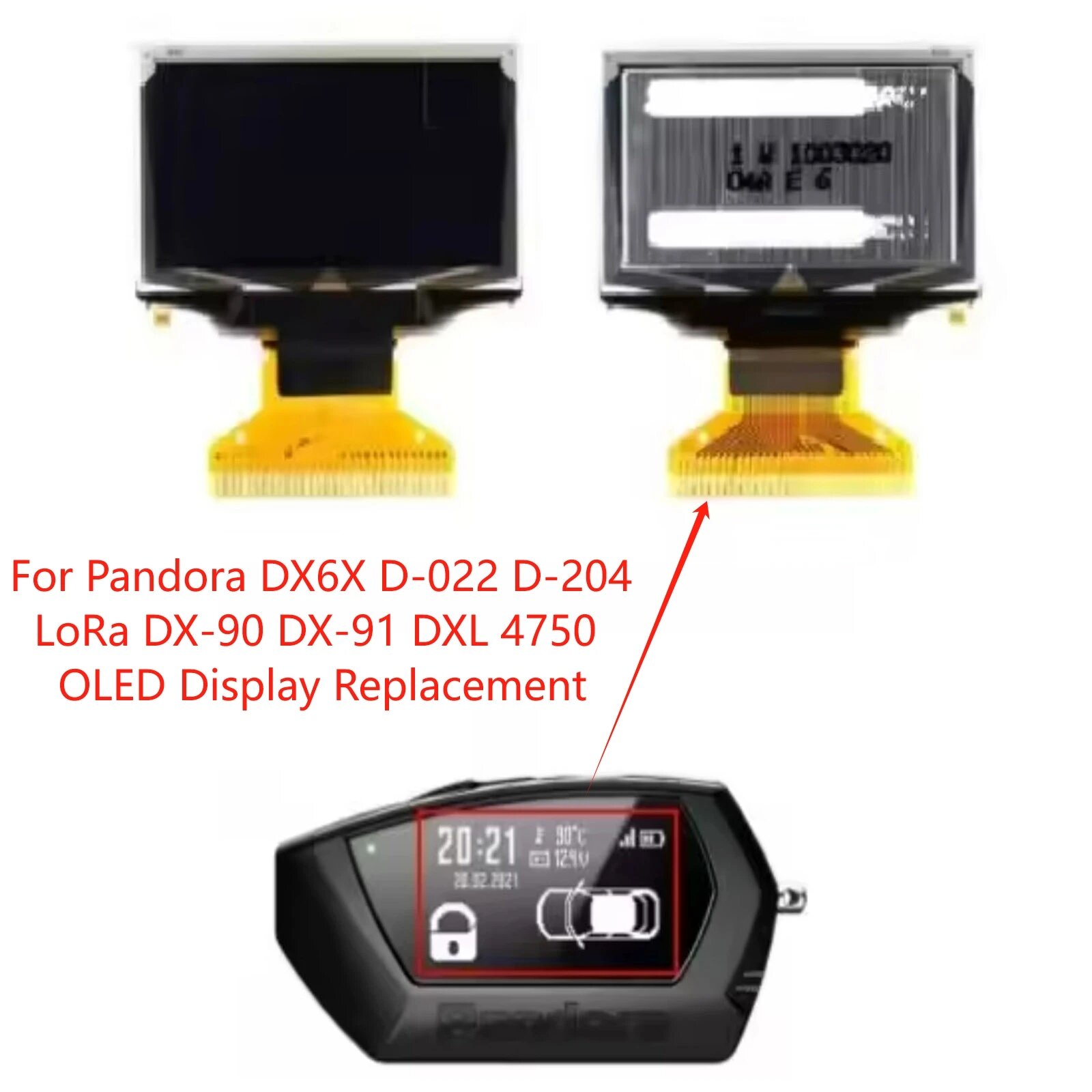 OLED дисплей 1.3 дюйма для Pandora DX6X D-022 D-204 LoRa DX-90 DX-91 DXL 4750
