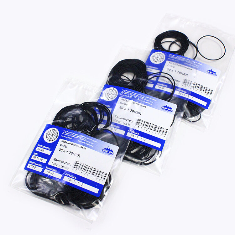 Кольца резиновые уплотнительные (O-ring) 30х1 70NBR (упаковка 100 шт. ±5%)