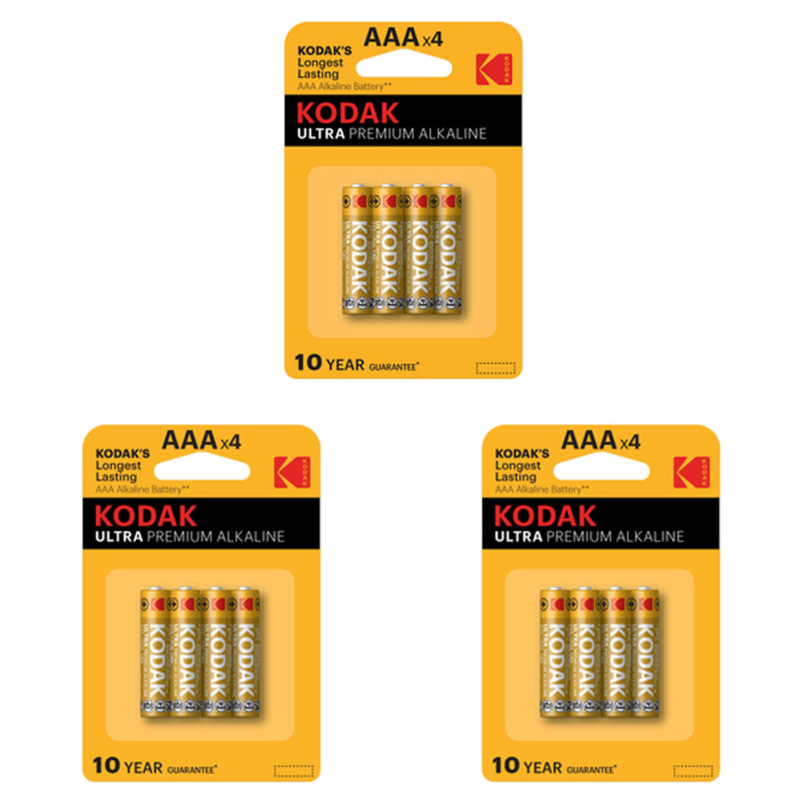 Батарейка Kodak Ultra Digital (Б0005128) ААА мизинчиковая LR03 1,5 В (12 шт.)