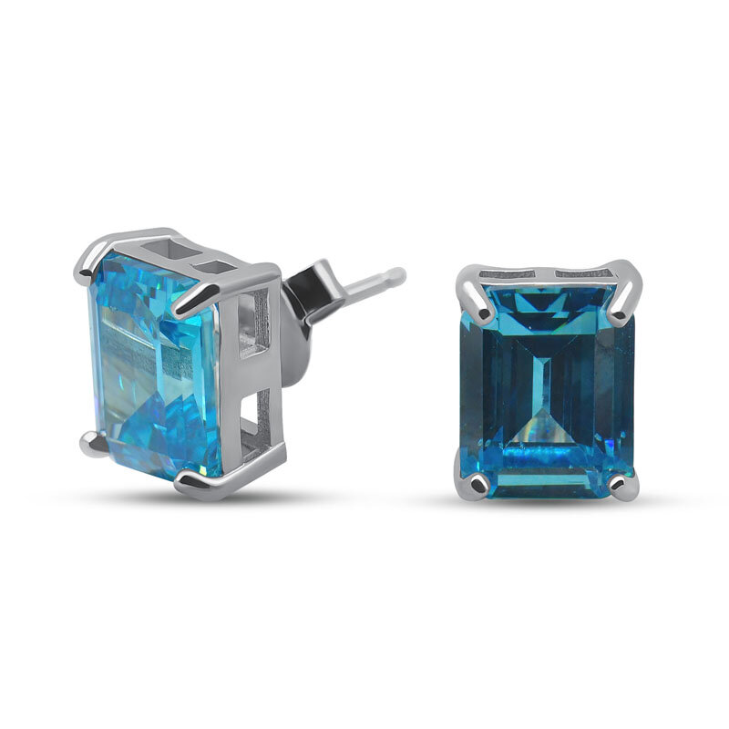 Серьги, серебро, 925 проба, фианит