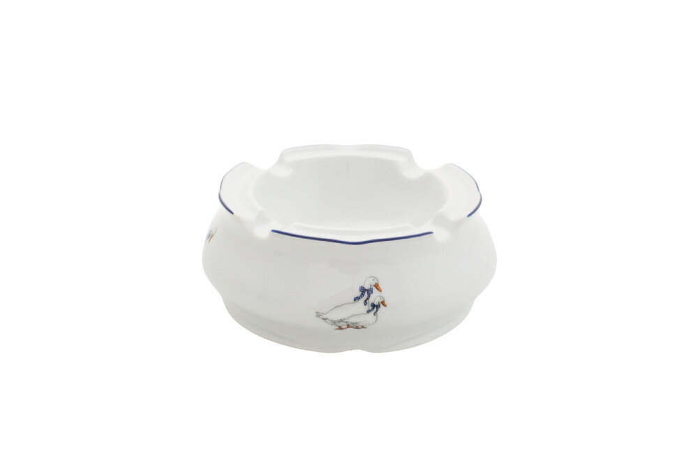 Пепельница круглая Leander. Мэри-Энн "Чешский Гусь", 13 см.