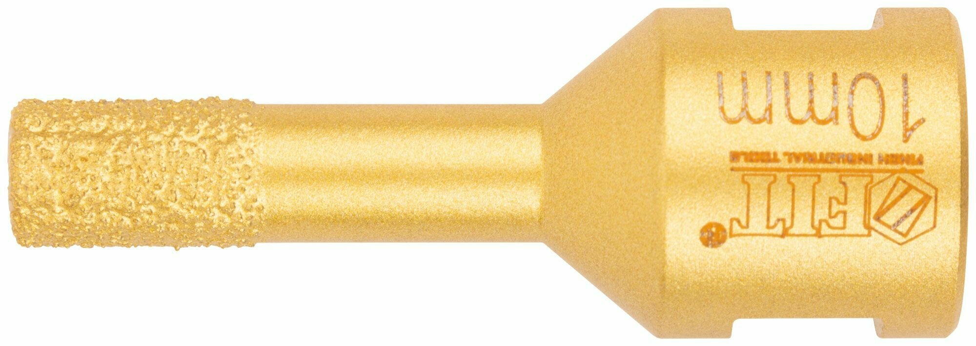 Коронка кольцевая для УШМ, М14, по керамограниту, камню и кафелю алмазная, вакуумное спекание 10х60 мм