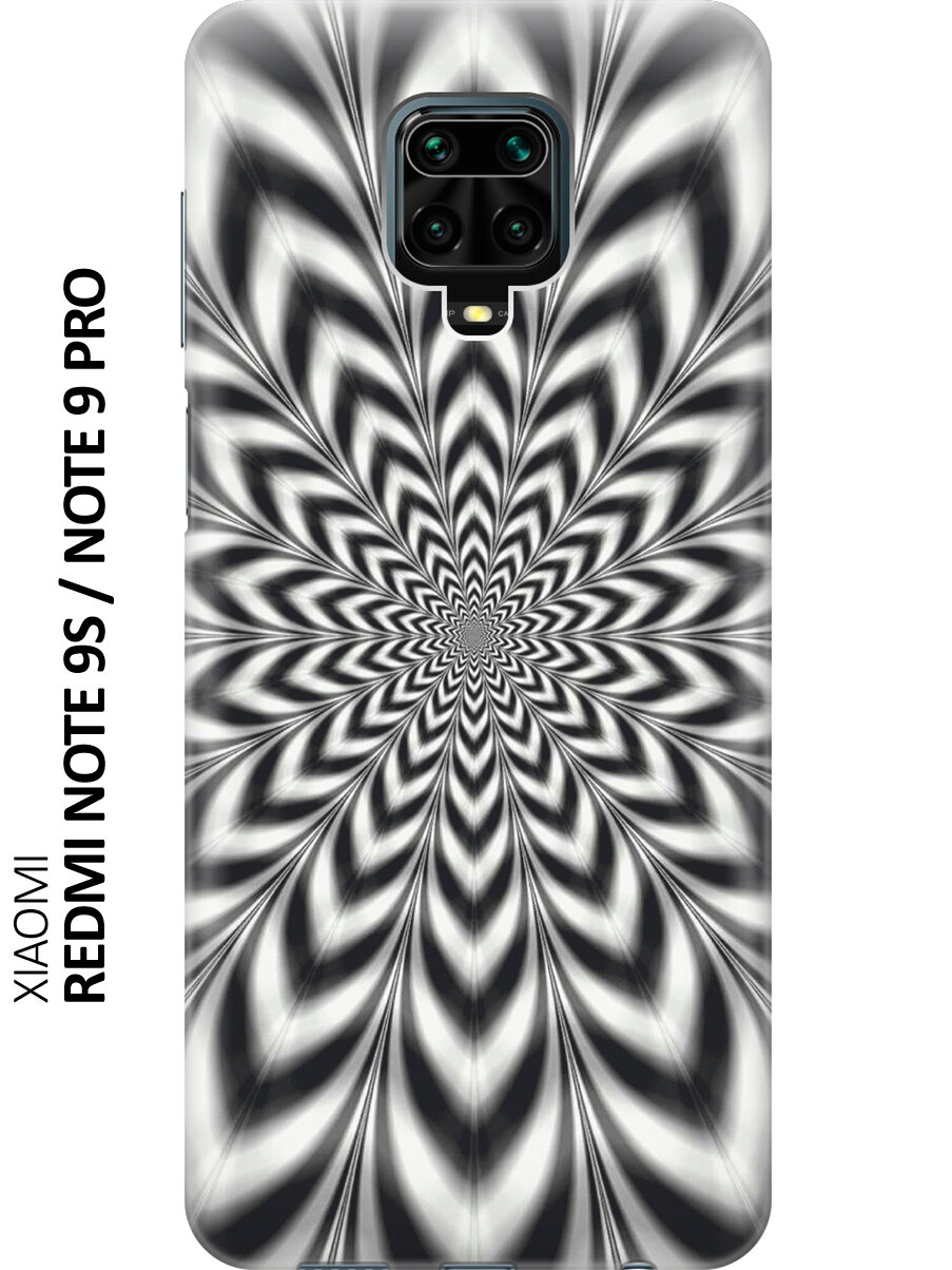 Силиконовый чехол Черно-белая иллюзия на Xiaomi Redmi Note 9s / Note 9 Pro / Сяоми Редми Ноут 9с / Ноут 9 Про