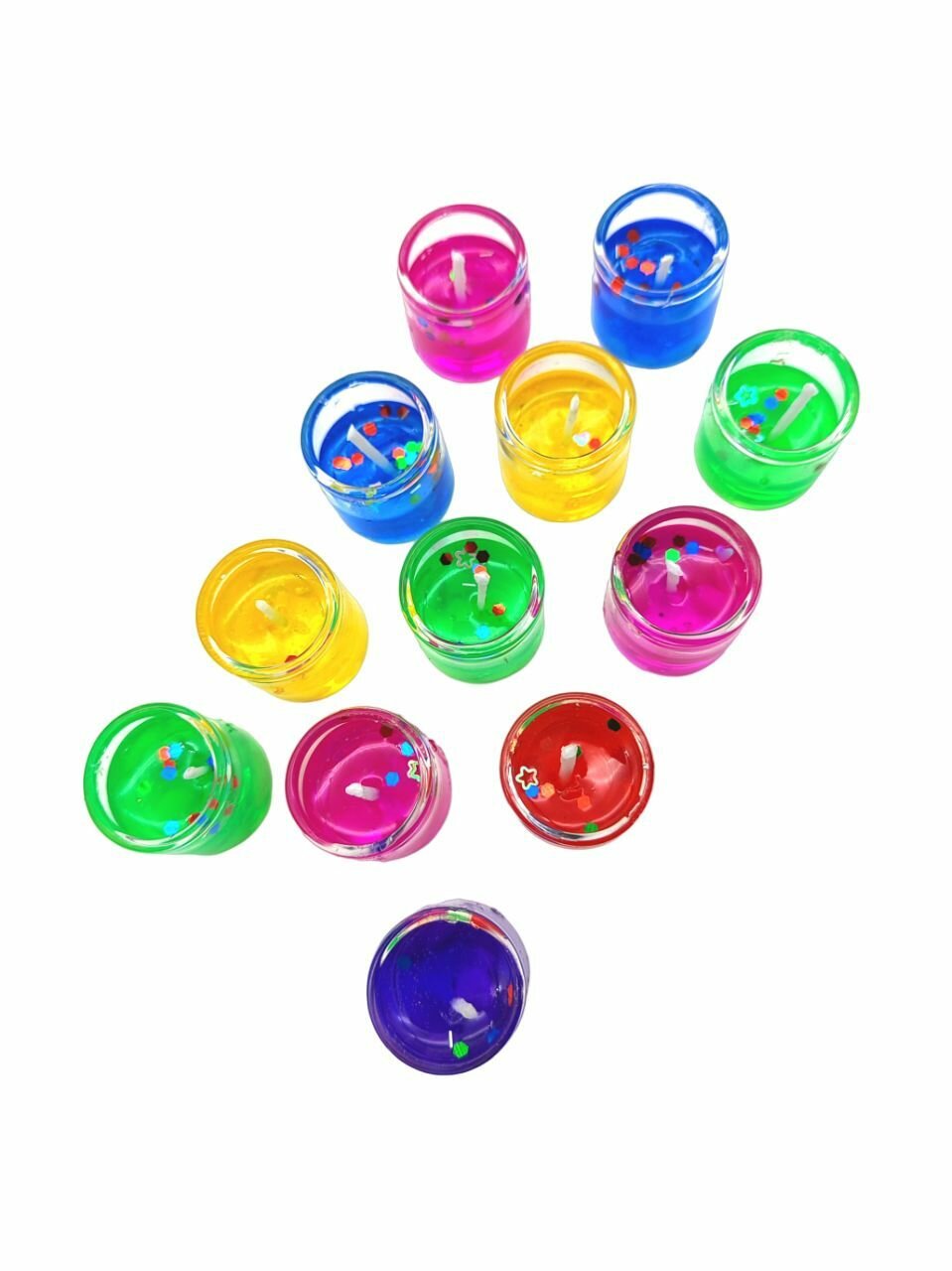 Набор свечей MINI MIX-12, ароматические, цилиндрические, высота 3 см, диаметр 2 см