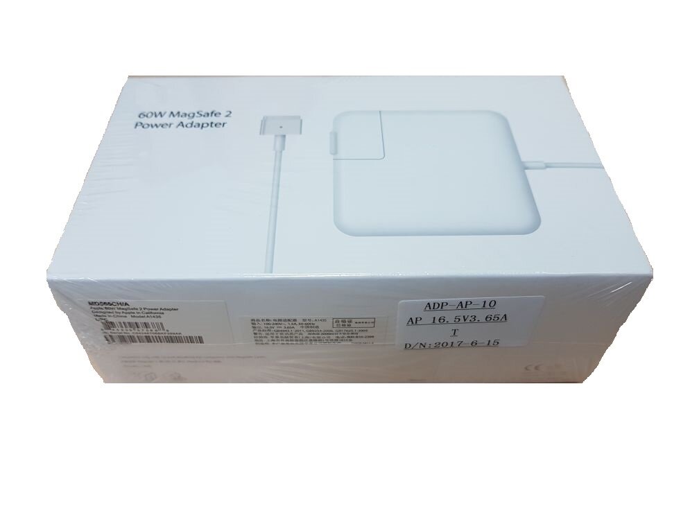 Блок питания для ноутбука Apple MagSafe 2, 60W для A1425, A1435, A1502 (16.5V, 3.65A) ORG