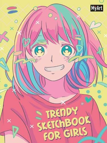 _SketchBook(ПрофПр)(тв) MyArt Trendy sketchbook for girls Аниме [4610144879989]