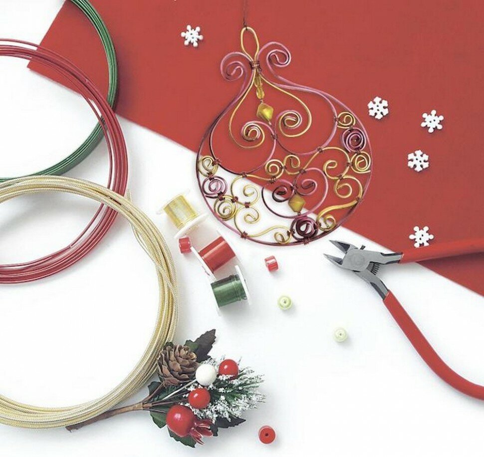 Набор для бисероплетения Crystal Art #Т-50 Ёлочная игрушка. Серия "Калейдоскоп игрушек", 10 x 12.5 см