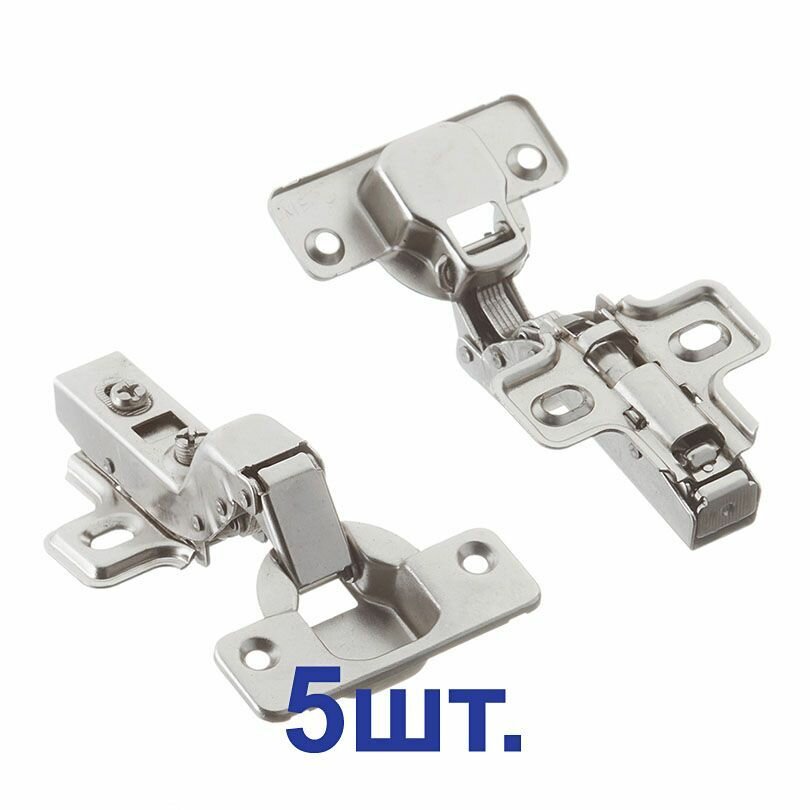Петля мебельная Click 110° внутренняя с ответной планкой и доводчиком (10 шт.)