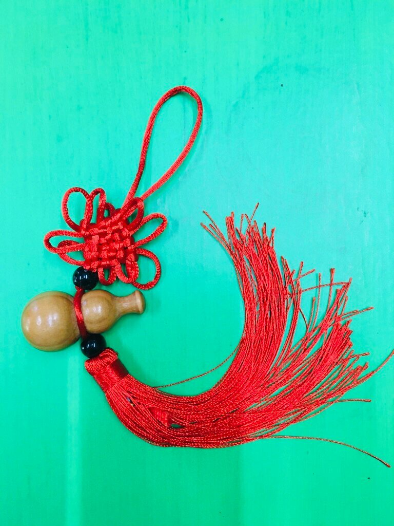 Подвеска брелок с тыквой горлянкой 25 см