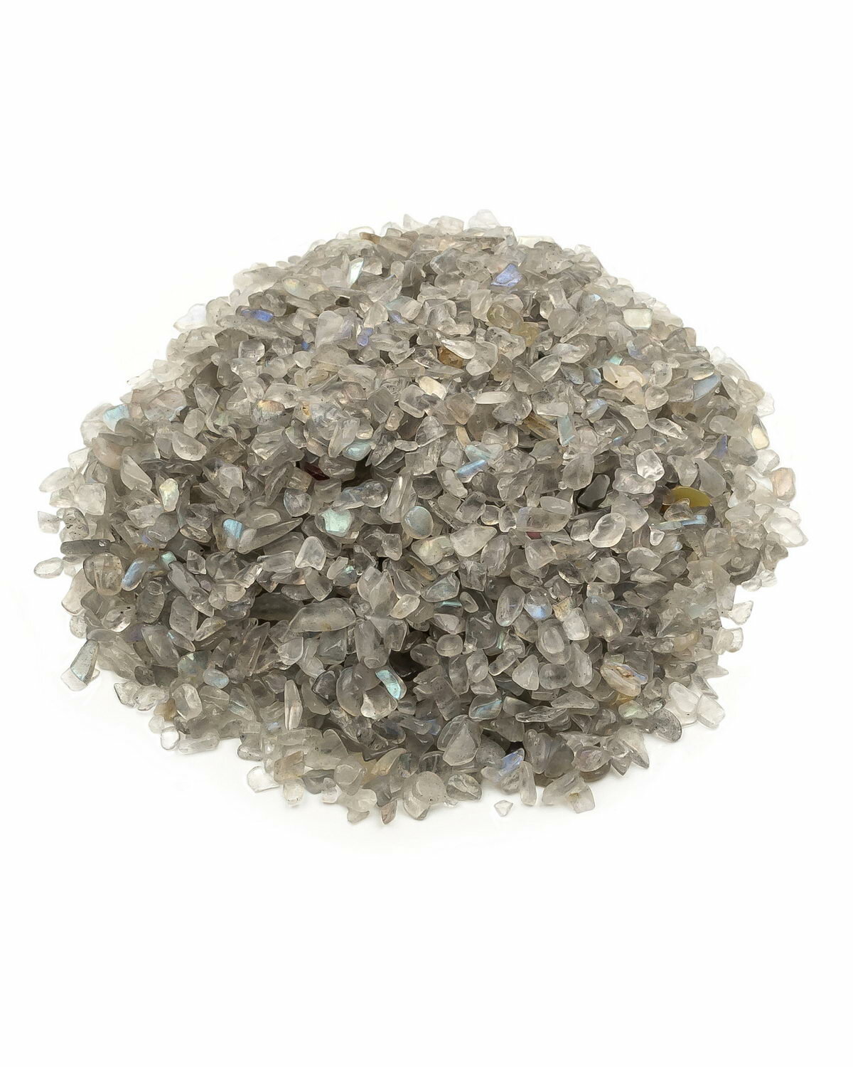 Камень Лабрадор (Спектролит) 3-5 мм. 100 гр, натуральный минерал в коллекцию.