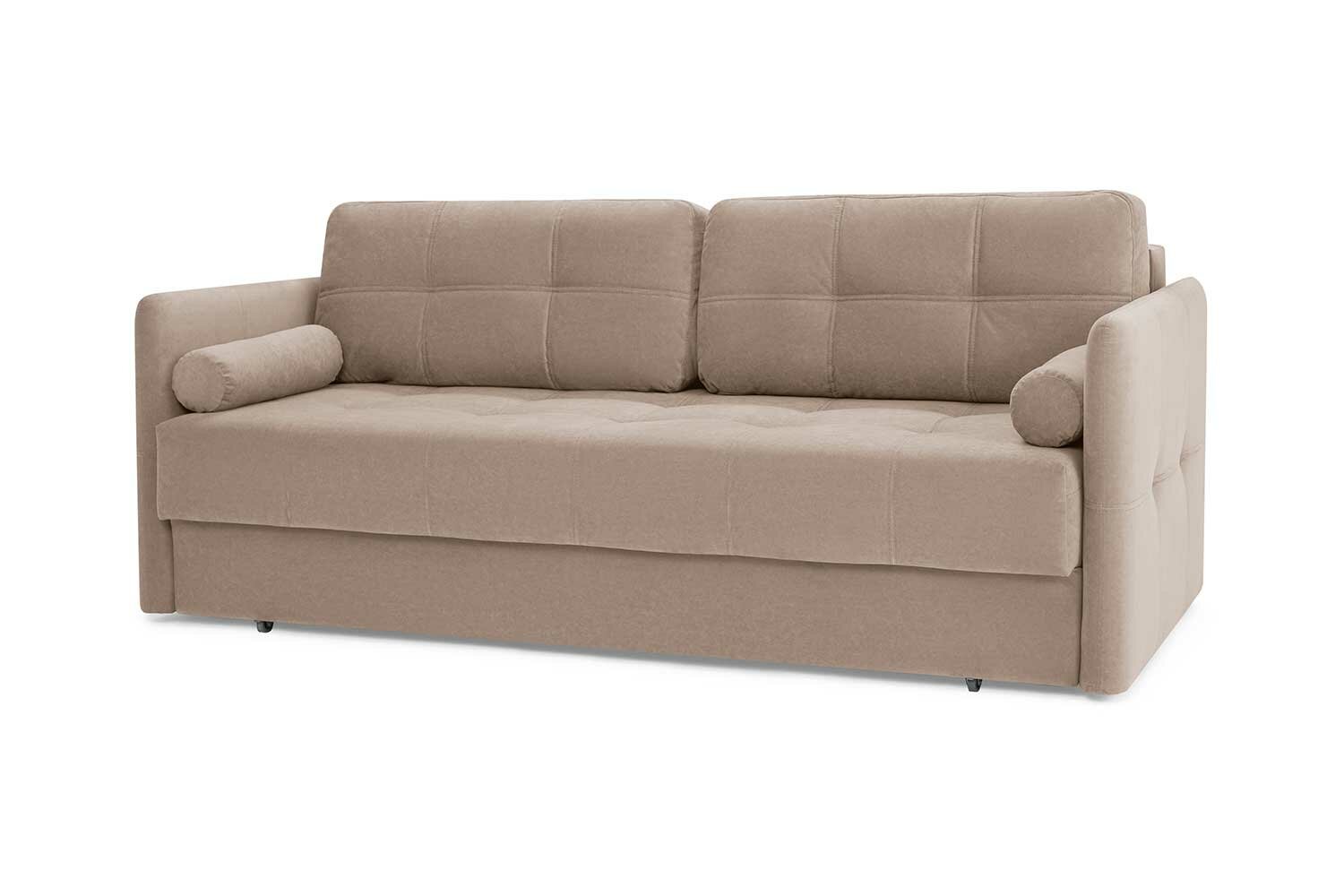 Диван-кровать Hoff Венос, 222х92х108 см, обивка велюр, цвет серо-бежевый