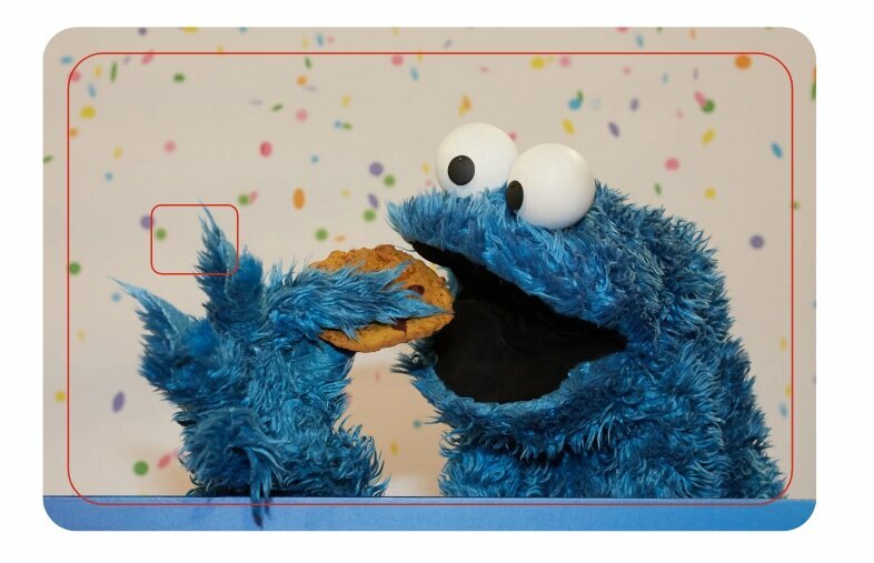 Наклейка на банковскую карту, стикер на карту, мемы, приколы, комиксы, стильная наклейка, Зелибоба, Улица Сезам