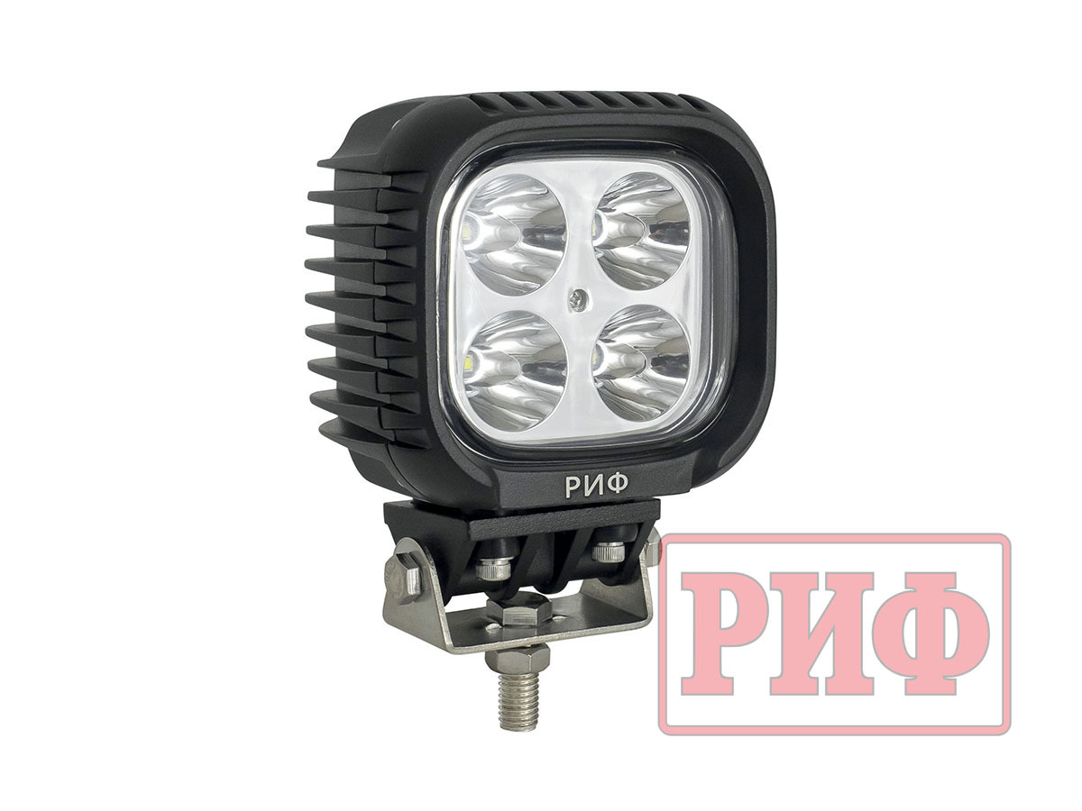 Светодиодная фара дальнего света РИФ 125 мм 40W LED