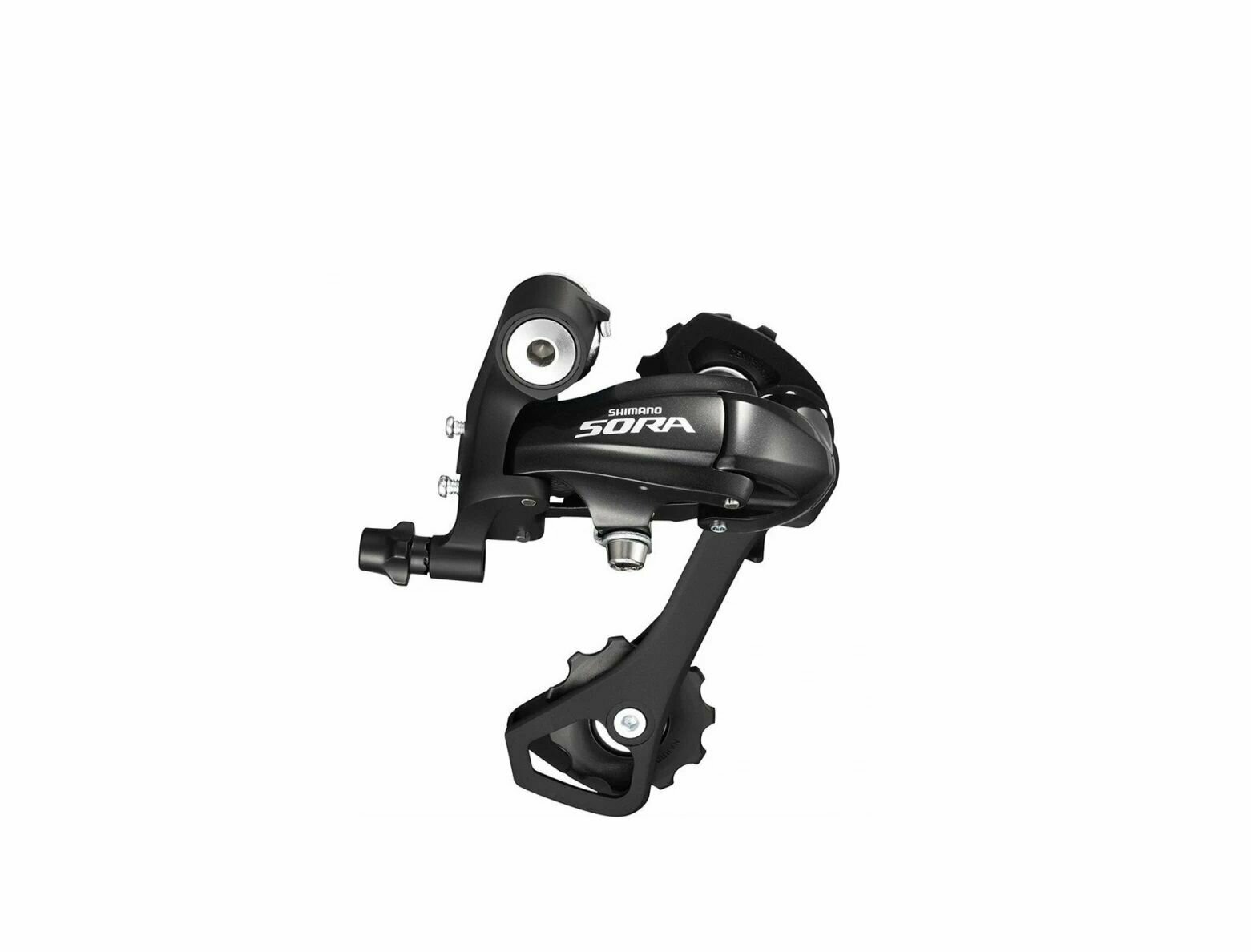 Переключатель задний Shimano Sora, R2000, GS, 9 скоростей, крепление на болт, черный, без упаковки