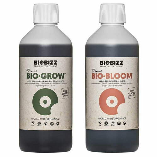 Набор удобрений BioBizz для роста и питания Bloom 1 л+Grow 1 л