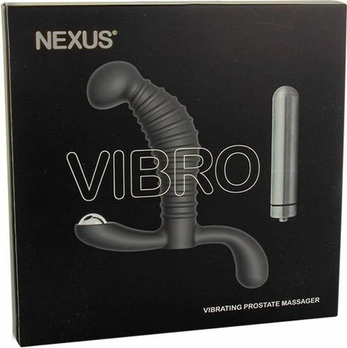 Черный стимулятор простаты Nexus Vibro - 10,2 см, черный