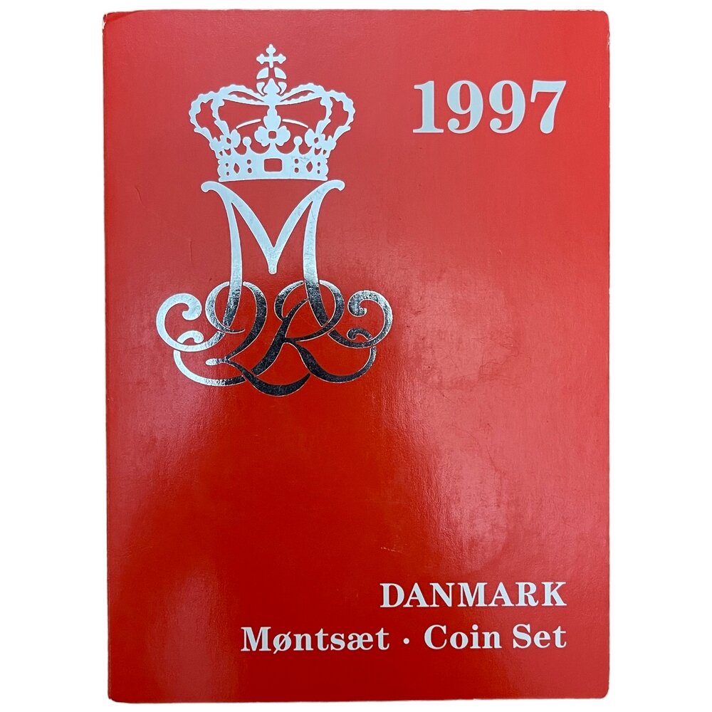 Дания, набор монет регулярного выпуска 25, 50 эре, 1, 2, 5, 10, 20 крон "Danmark coinset" 1997 г.