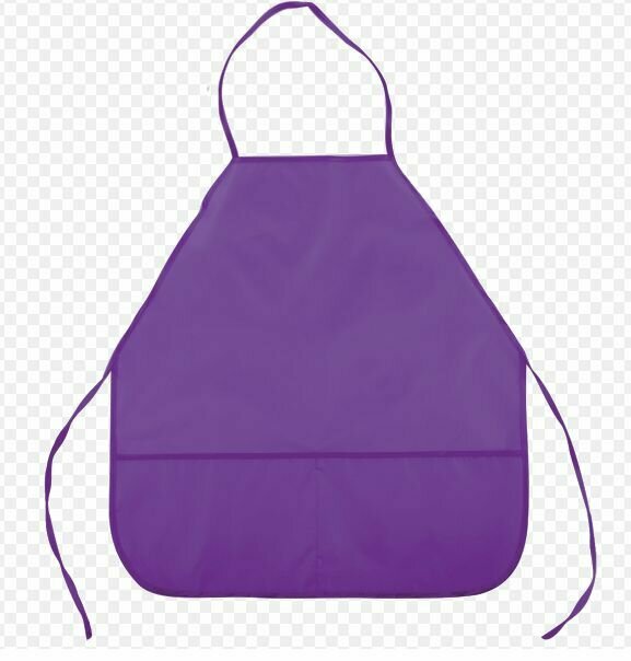 Фартук для труда с тремя карманами deVente, 45*54см, водоотталкивающая ткань, фиолетовый