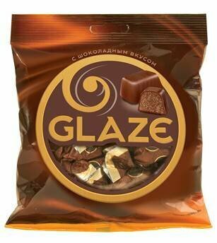 Конфеты Глэйс с шоколадным вкусом KDV, 500 г