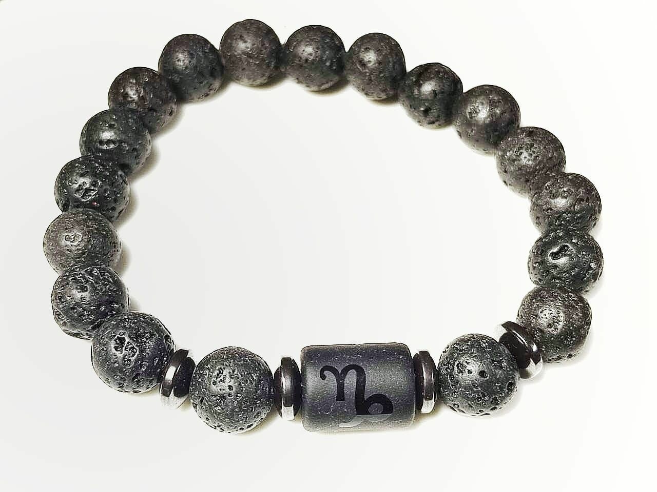 Браслет, искусственный камень, гематит