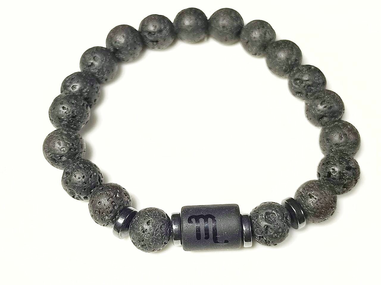 Браслет, искусственный камень, гематит
