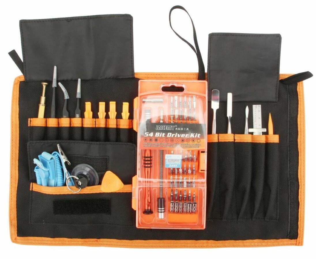 Набор инструментов для точных работ Jakemy JM-P01, 72 предм, черный