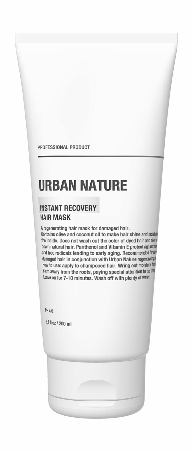 URBAN NATURE Маска для волос Мгновенное восстановление, 200 мл